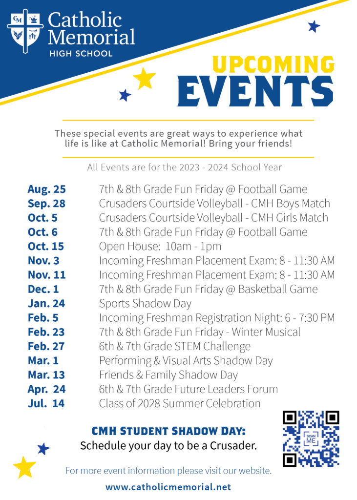 Future Crusader Events - Catholic Memorial High School