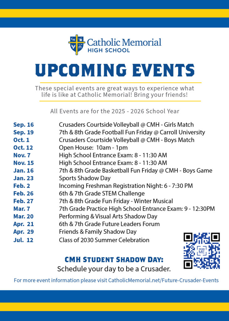 Future Crusader Events - Catholic Memorial High School